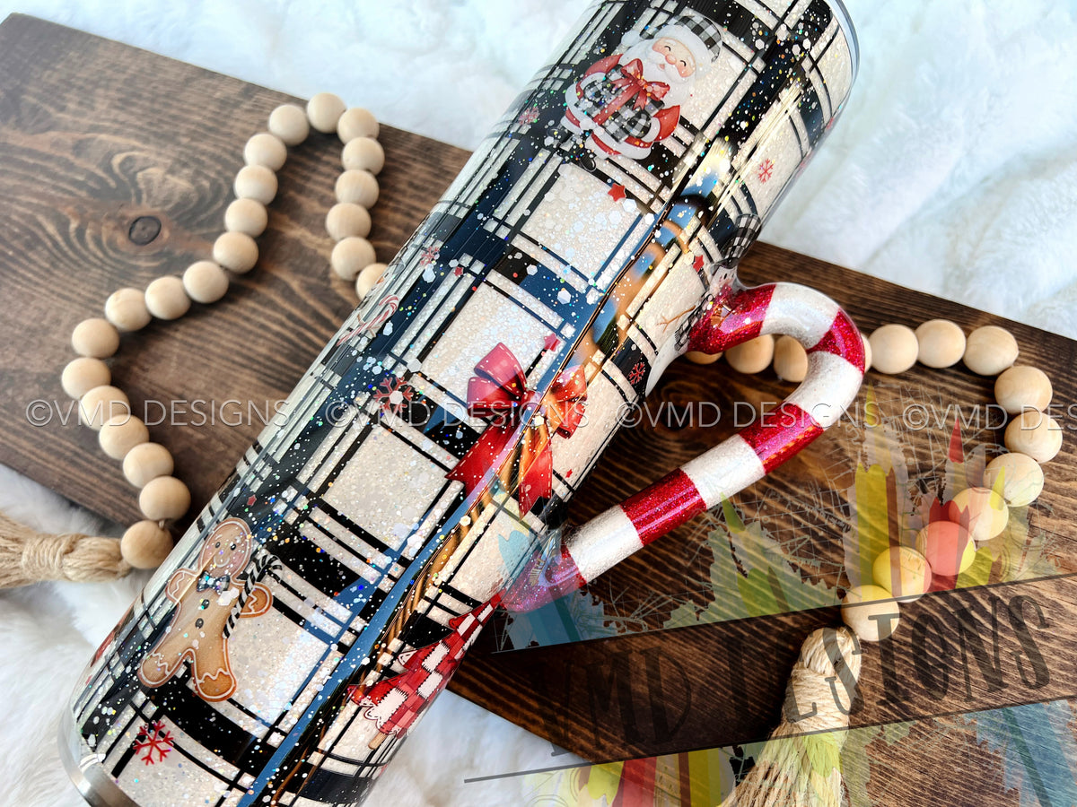 Santa University Design with Candy Cane Handle – VMD Designs